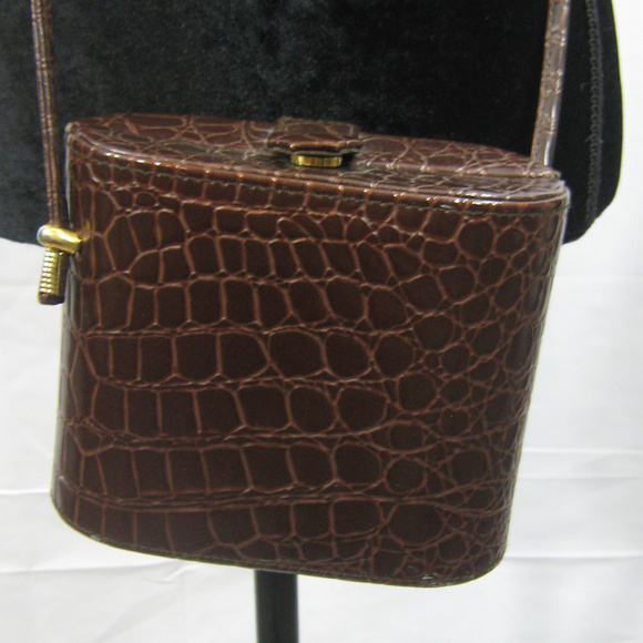 Barganza | Bags | Vintage Mini Structured Crossbody Bag | Poshmark